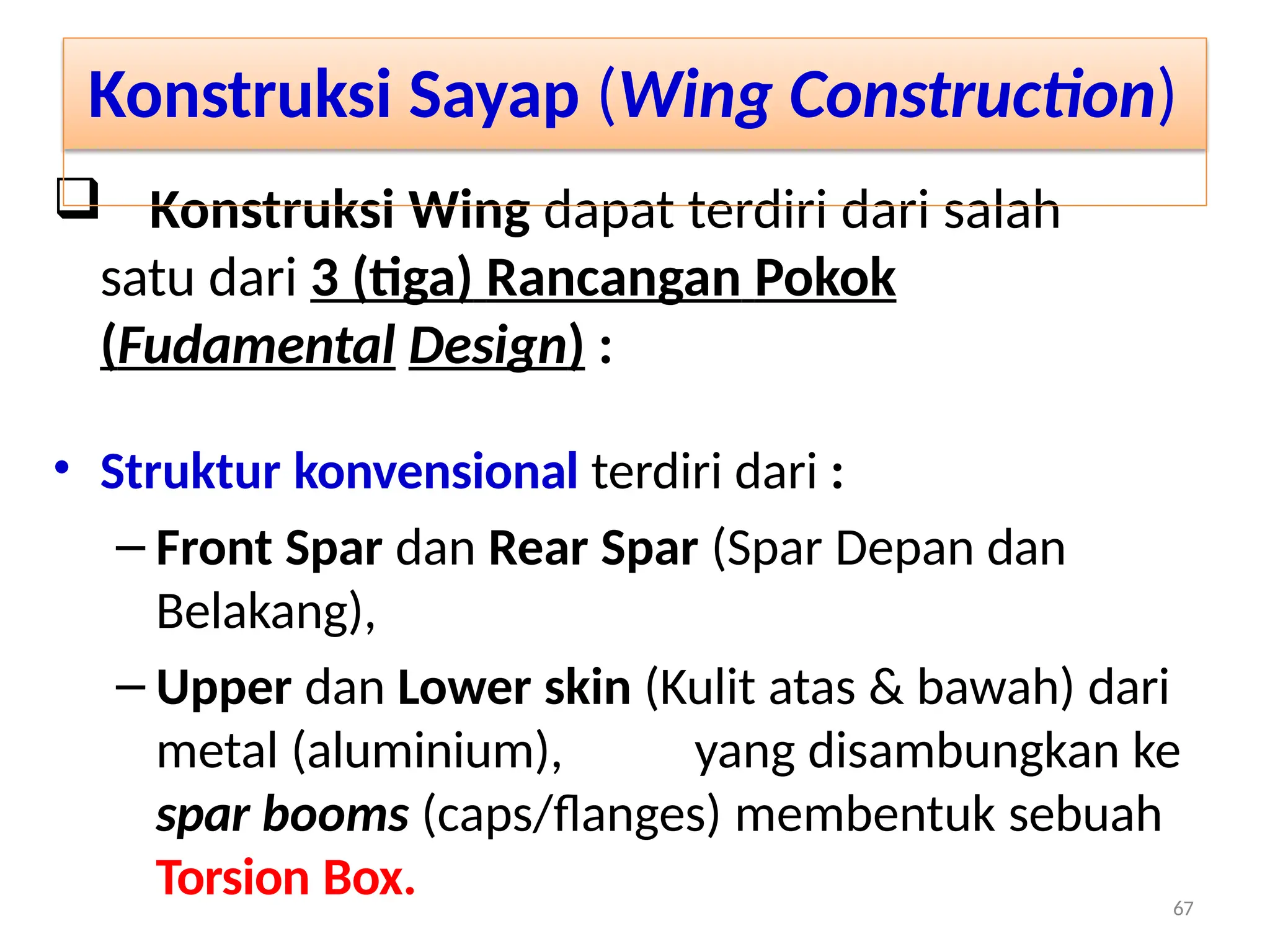 Struktur sayap pesawat udara (Aircraft Wing Structure).pptx