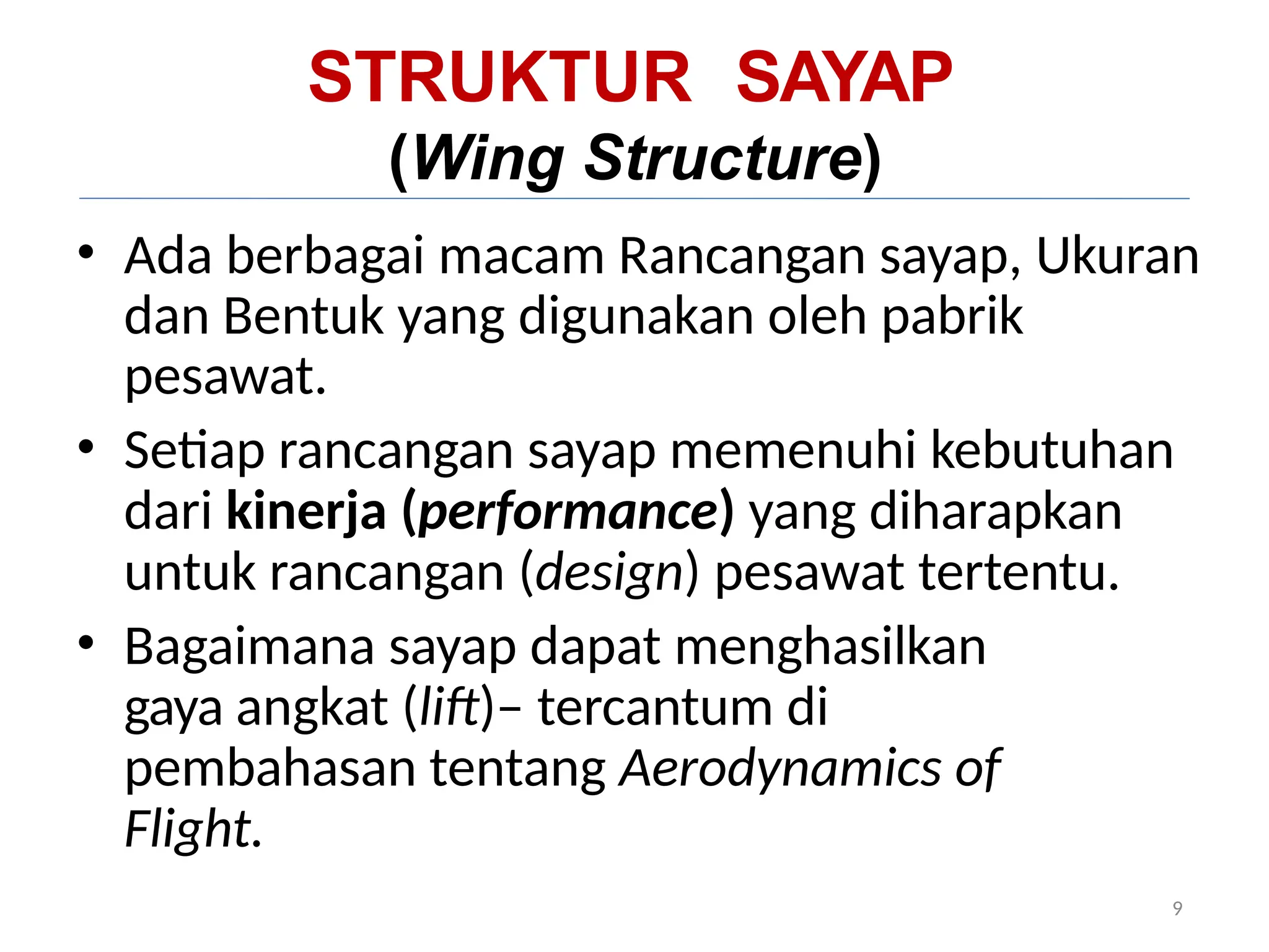 Struktur sayap pesawat udara (Aircraft Wing Structure).pptx