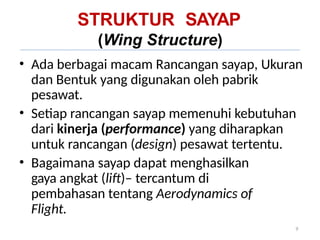 Struktur sayap pesawat udara (Aircraft Wing Structure).pptx
