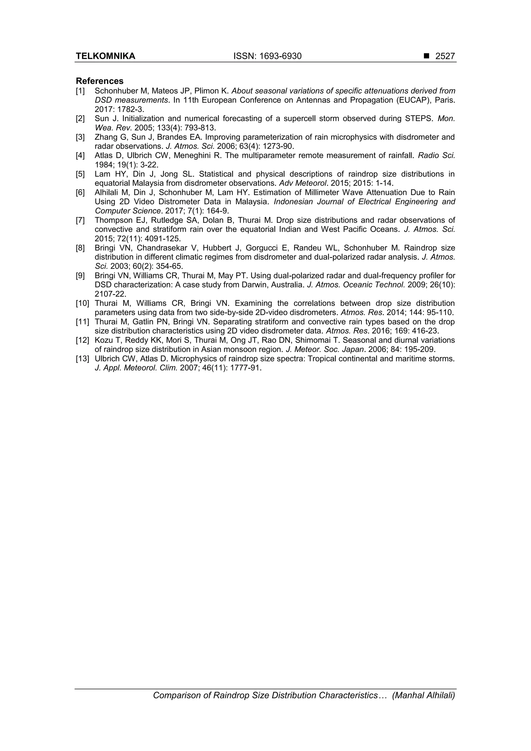Comparison of Raindrop Size Distribution Characteristics Across the Southeast Asia Region | PDF