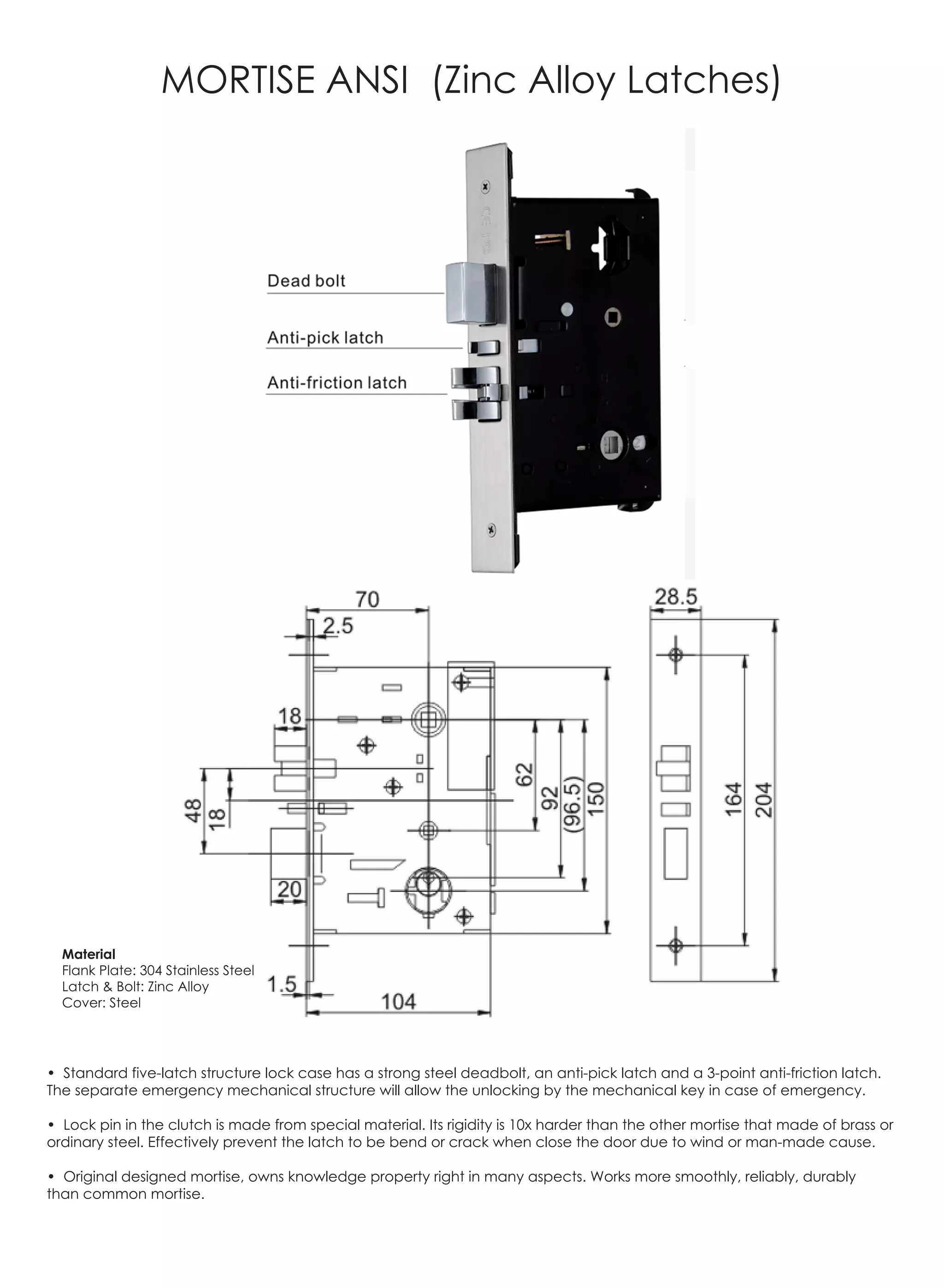 SPLIT TYPE DOOR LOCK | PDF