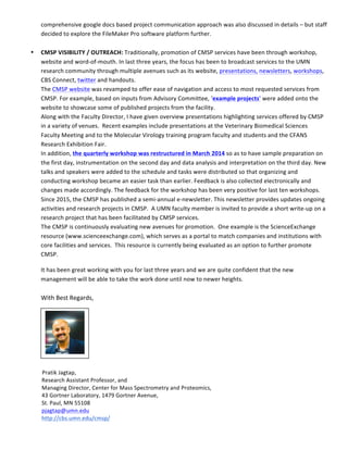 CMSP Executive Summary 2013-2016 | PDF