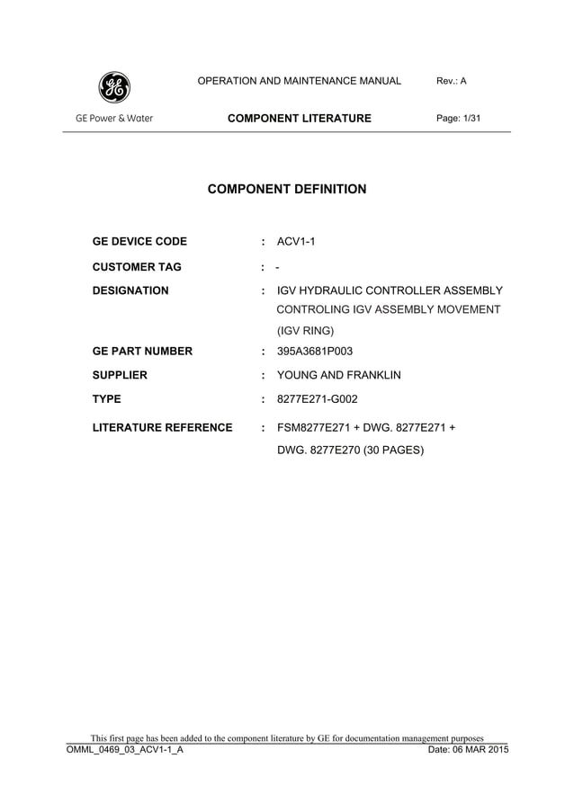 IGV-assembly procedure of General Electric HDGT | PDF
