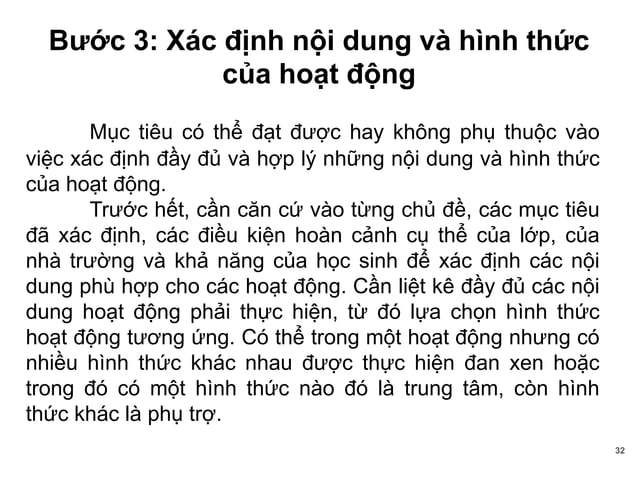 BÀI GIẢNG TỔ CHỨC HOẠT ĐỘNG TRẢI NGHIỆM Ở TRƯỜNG TIỂU HỌC | PDF