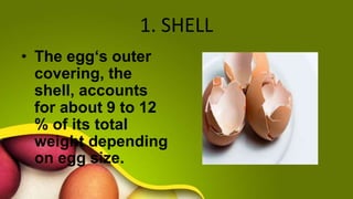 composition of egg, physical composition of ann egg | PPTX
