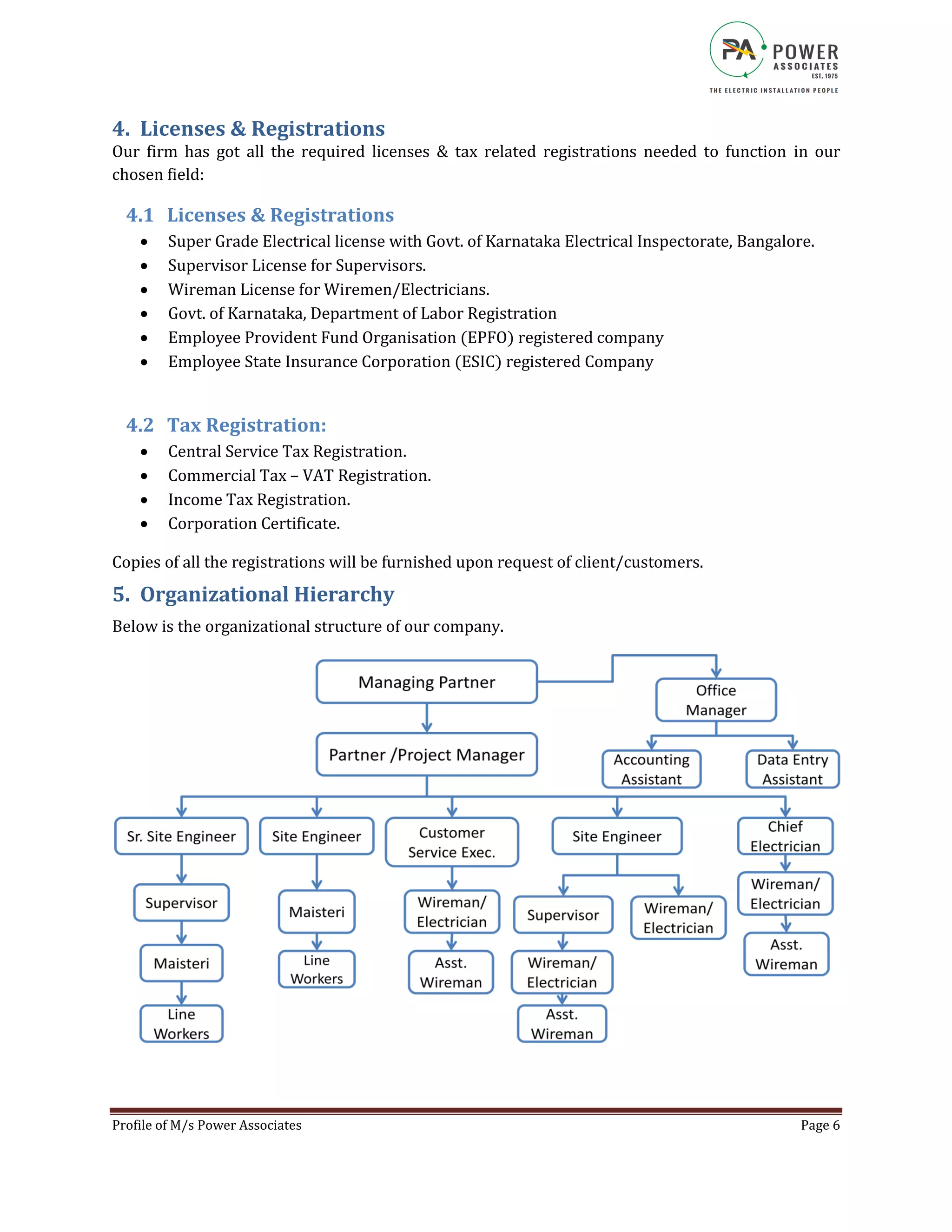 Power Associates - profile | PDF