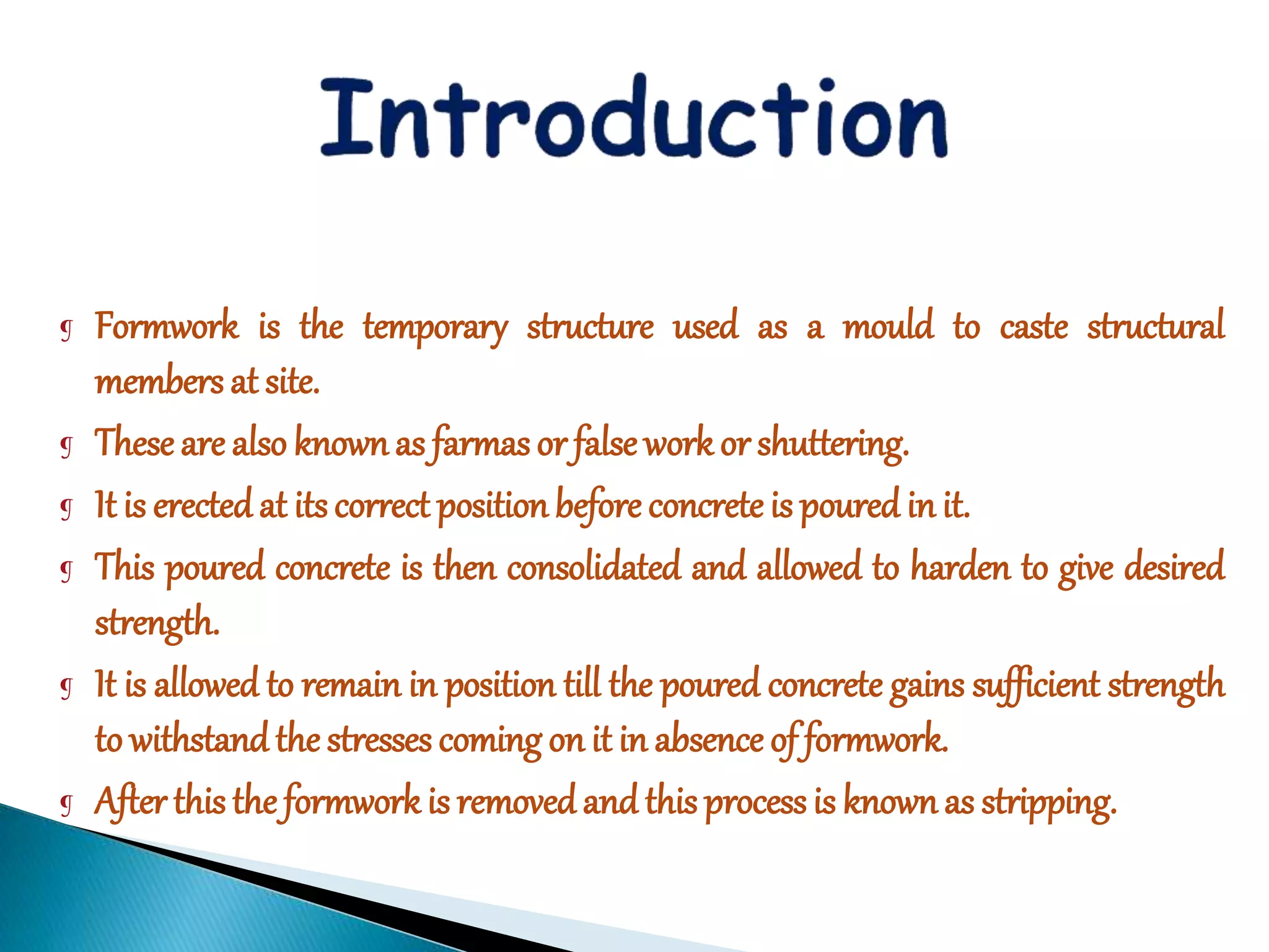Formwork-Types and Their Advantages | PPTX