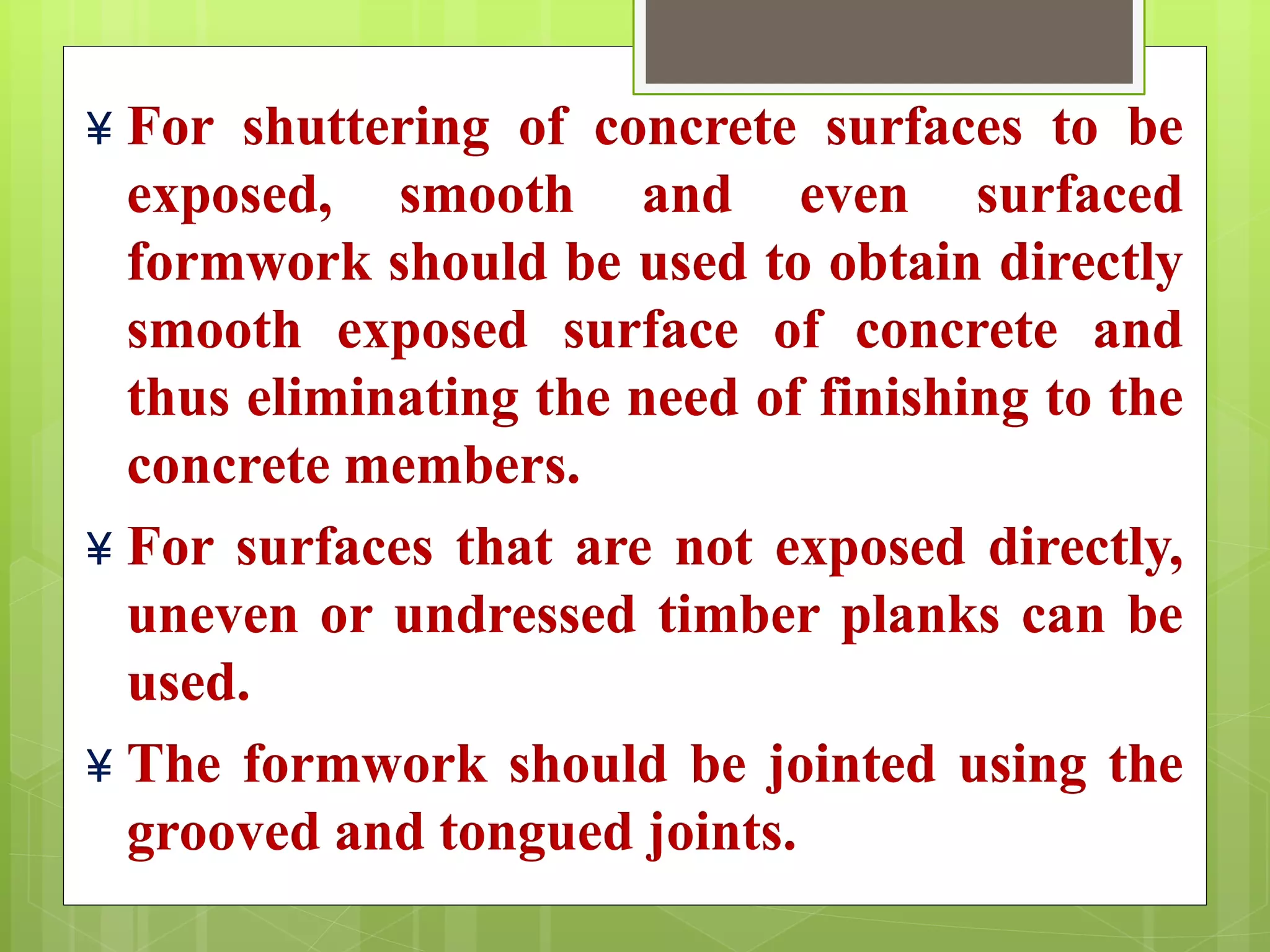 Formwork-Types and Their Advantages | PPTX