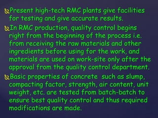 Mass Concrete, RMC, Plum Concrete | PPTX
