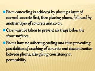 Mass Concrete, RMC, Plum Concrete | PPTX