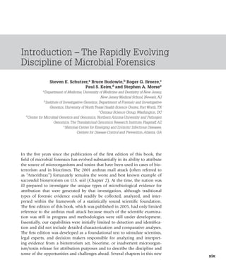 Microbial Forensics Second Edition Bruce Budowle | PDF