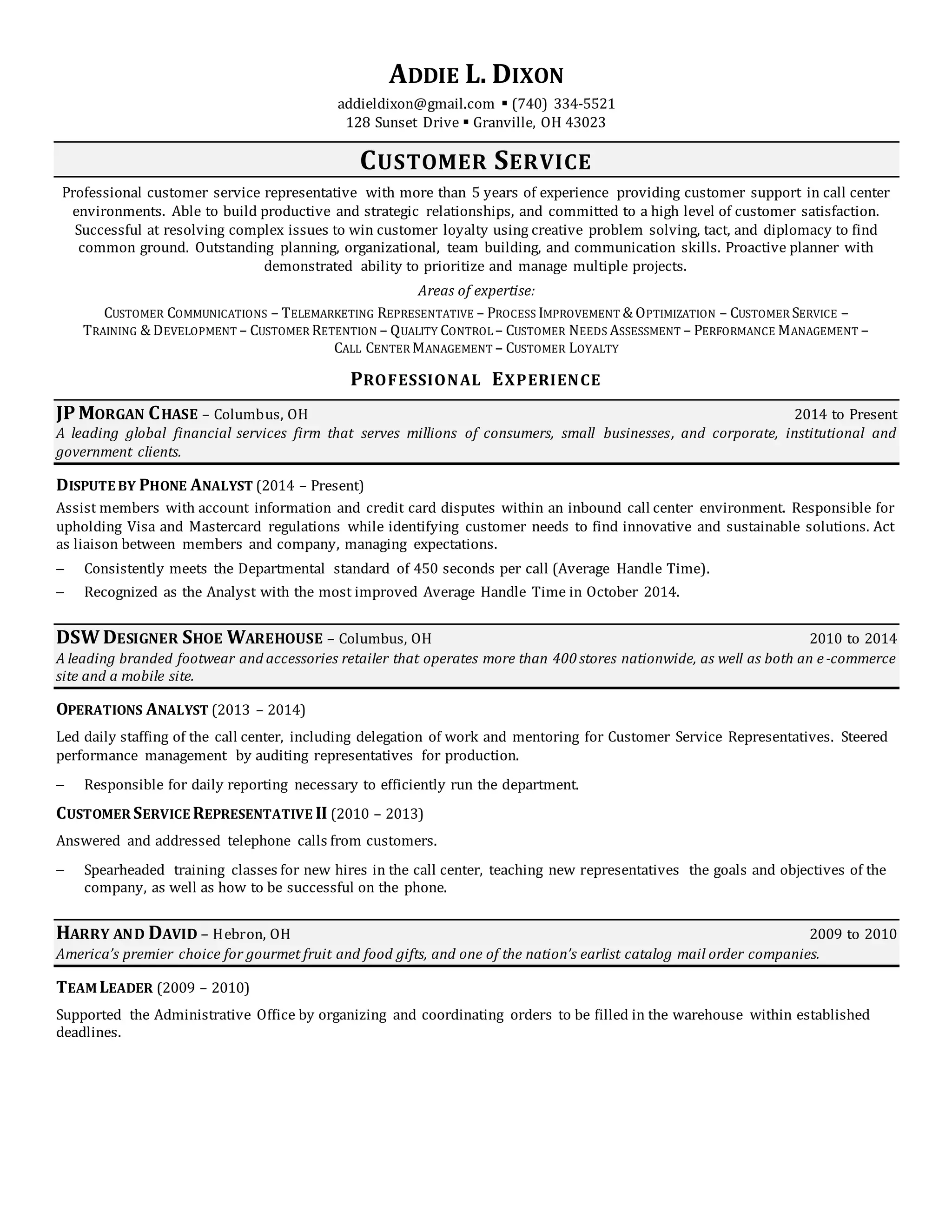 Addie L Dixon Resume (1) | DOCX