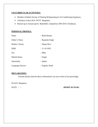 Rohit-Resume | PDF