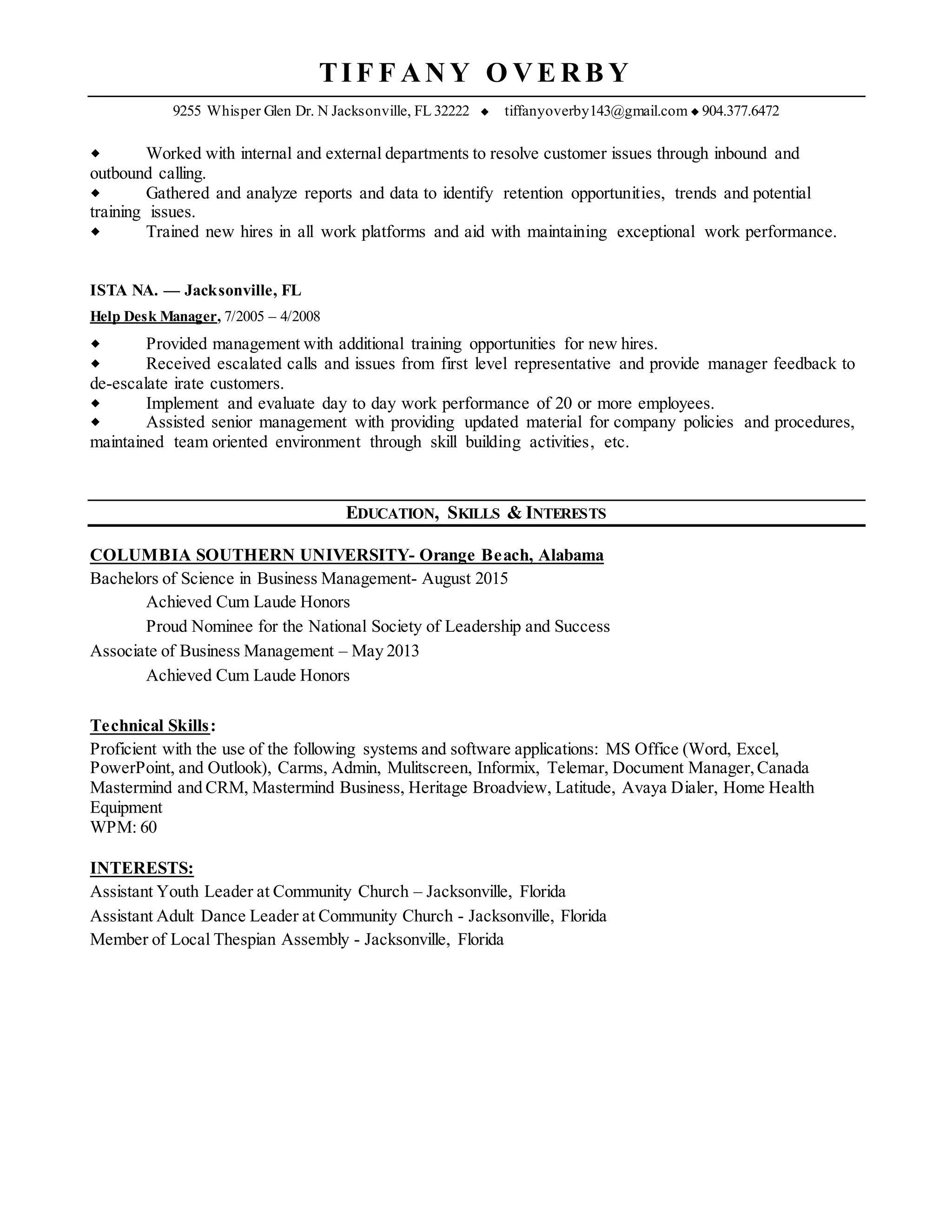 tiffany overby resume 2015 - 2 | DOCX