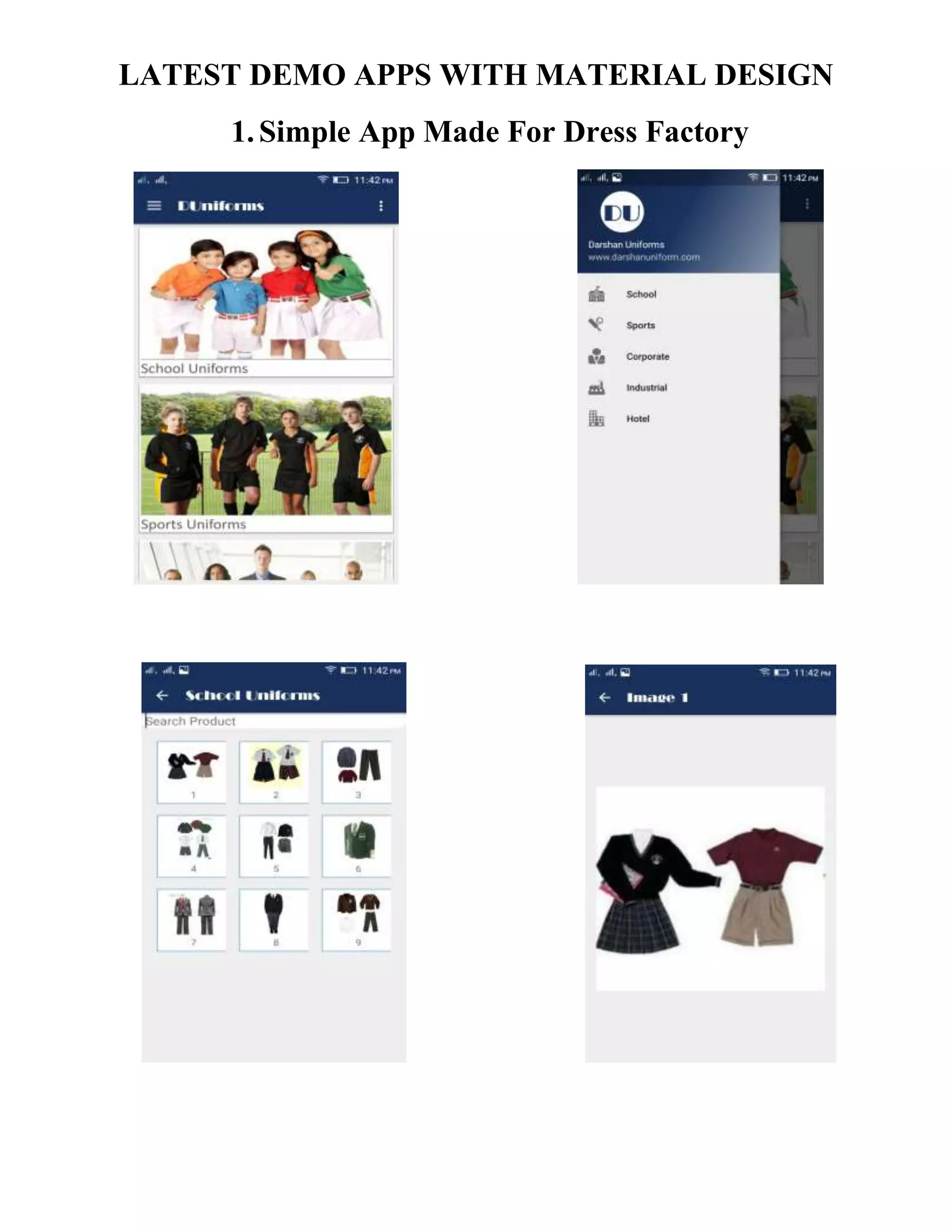 LATEST DEMO APPS WITH MATERIAL DESIGN | PDF