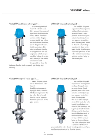 GEA Tuchenhagen VARIVENT®Valves | PDF