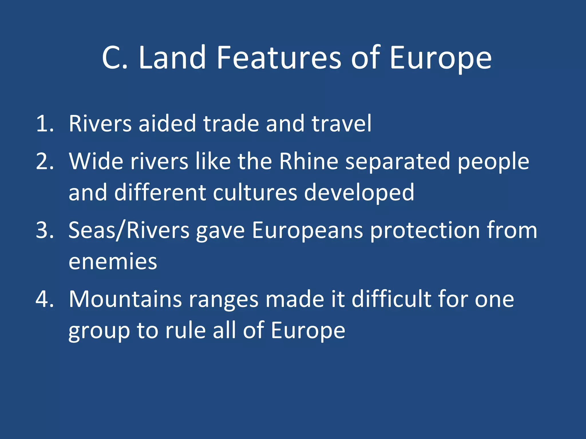 Geography of Europe (6.1.1) | PPT