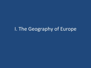 Geography of Europe (6.1.1) | PPT