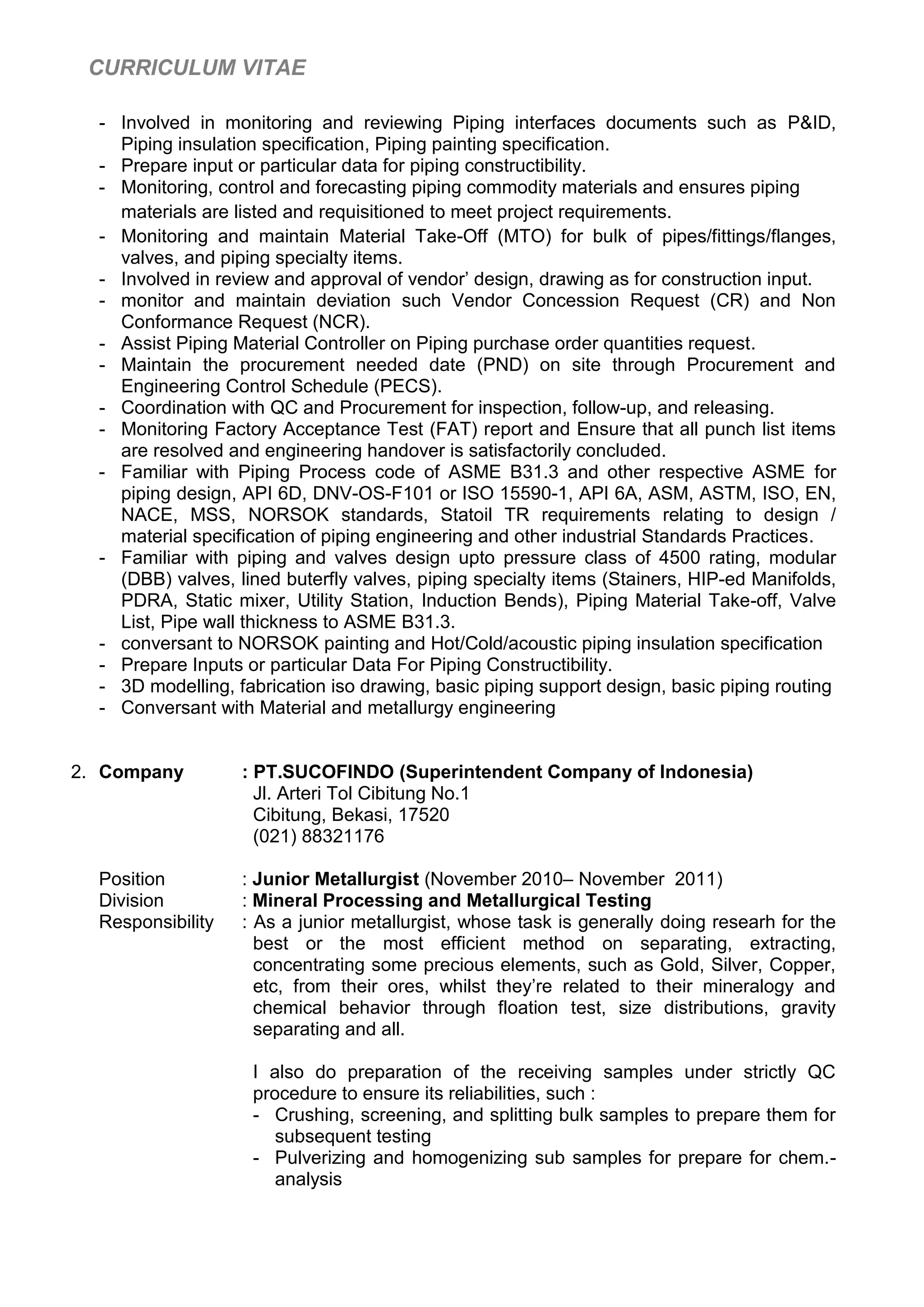 CV - Pebrida Nessya Arlis | PDF