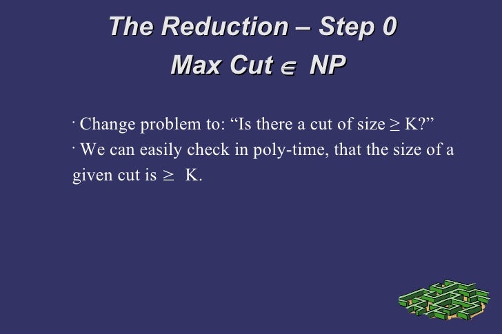 The Max Cut Problem 