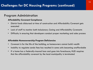 DC Affordable Housing Strategy | PDF