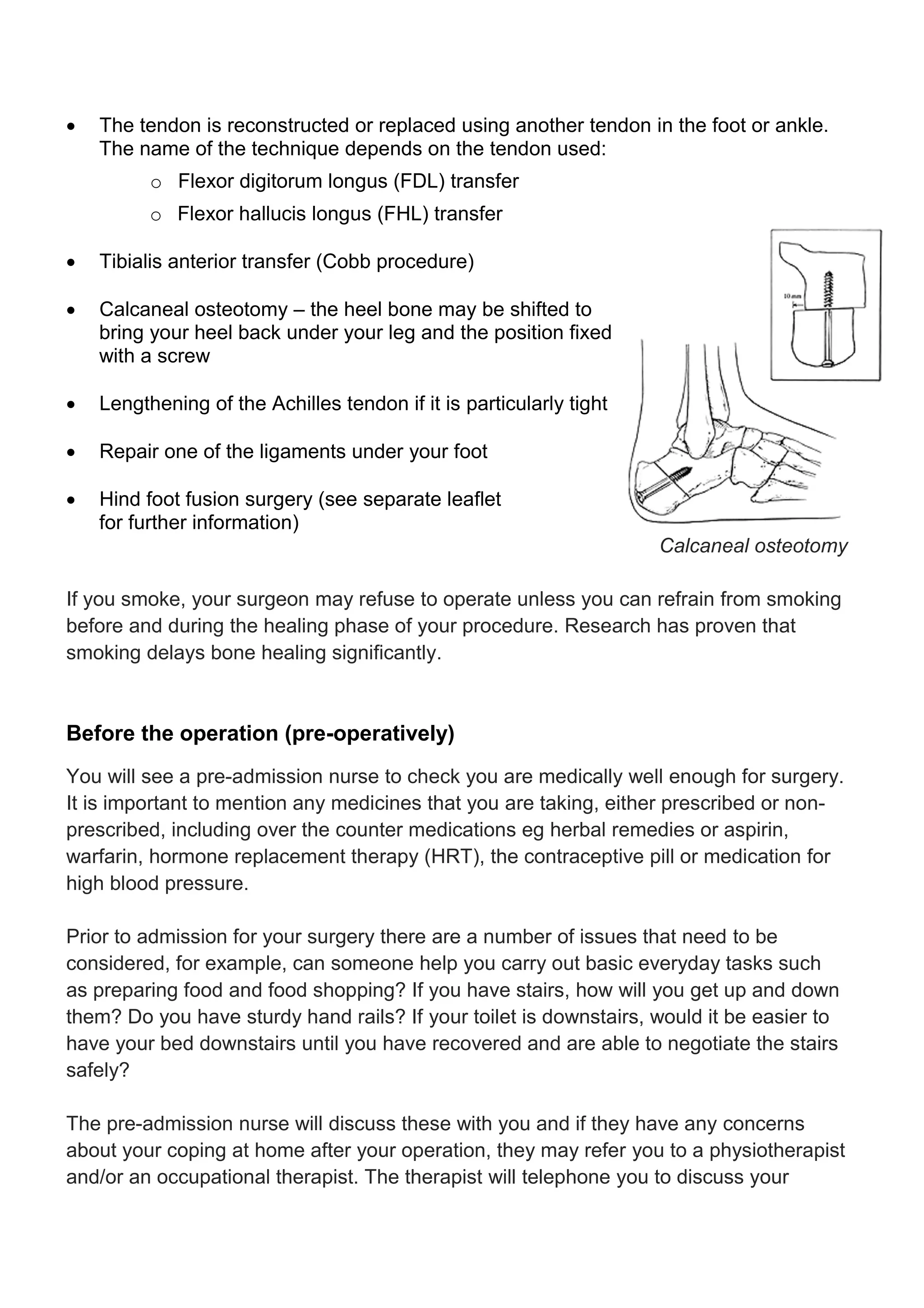 Tibialis Posterior Tendon Dysfunction | PDF