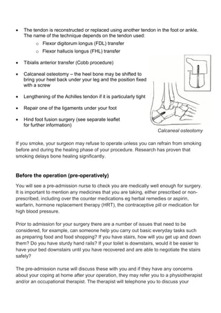 Tibialis Posterior Tendon Dysfunction | PDF