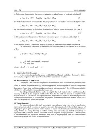 Determination of flexibility of workers working time through Taguchi method approach | PDF