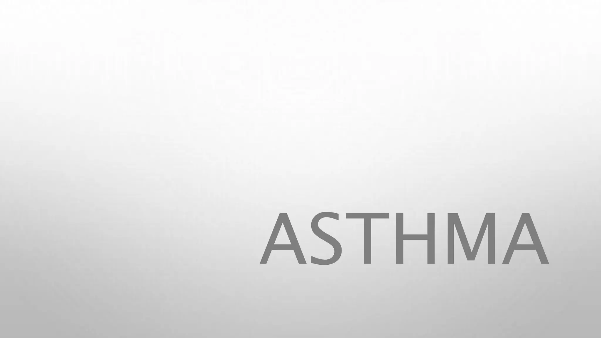 Asthma Project Spr 16' | PPTX