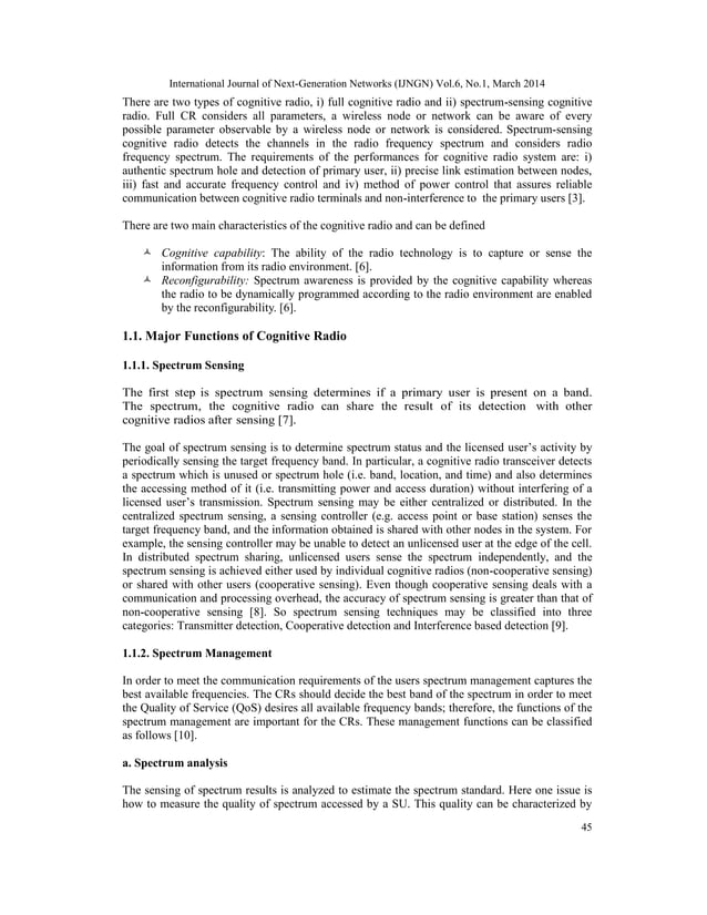 A Cognitive Radio And Dynamic Spectrum Access – A Study | PDF