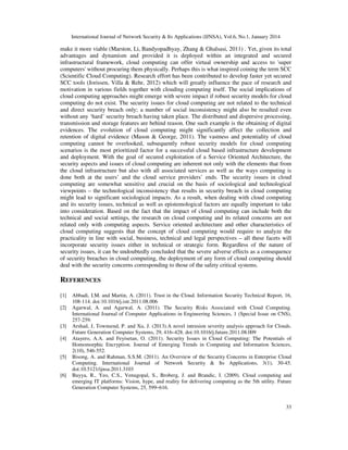 CLOUD COMPUTING AND SECURITY ISSUES IN THE CLOUD | PDF