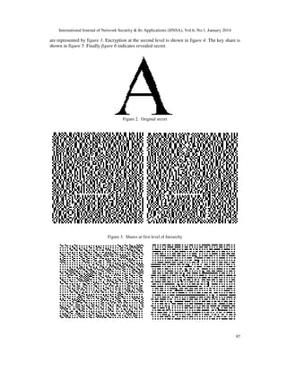 Design and Implementation of Hierarchical Visual Cryptography with Expansionless Shares | PDF