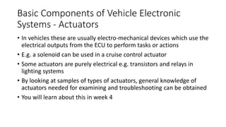Introduction to Vehicle Electronic Systems and Fault Diagnosis | PPTX