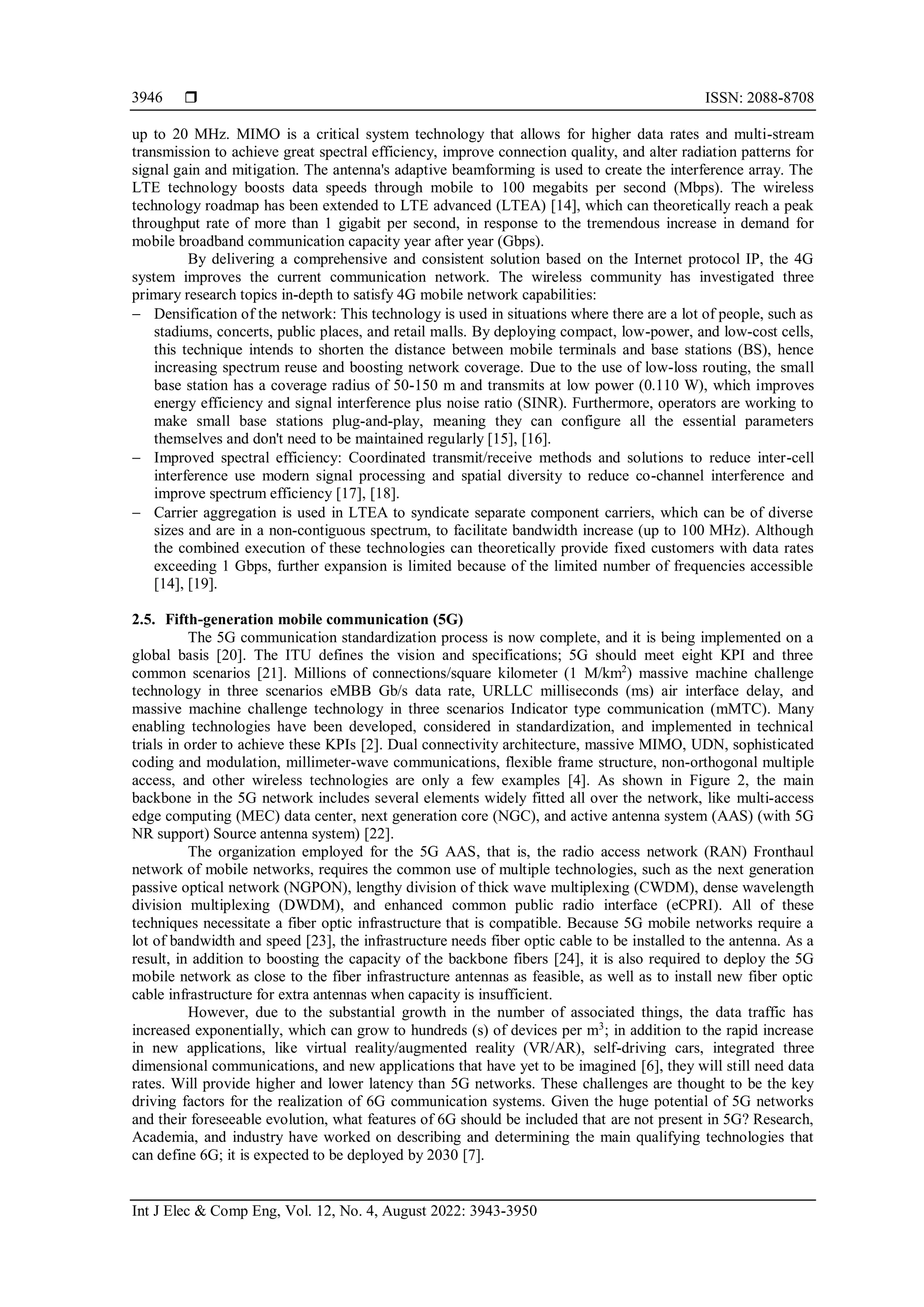 Evolution of wireless communication networks: from 1G to 6G and future perspective | PDF