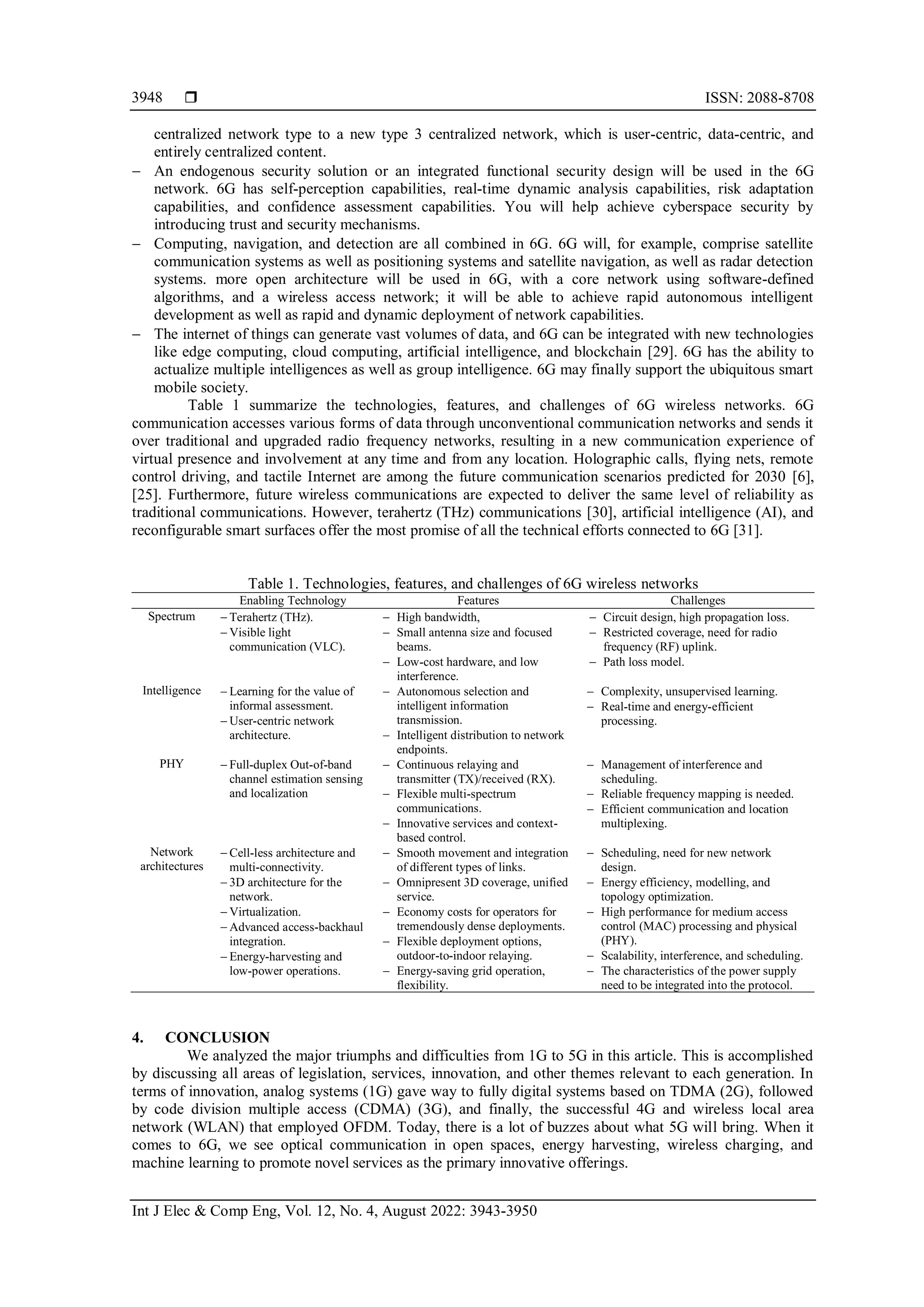Evolution of wireless communication networks: from 1G to 6G and future perspective | PDF
