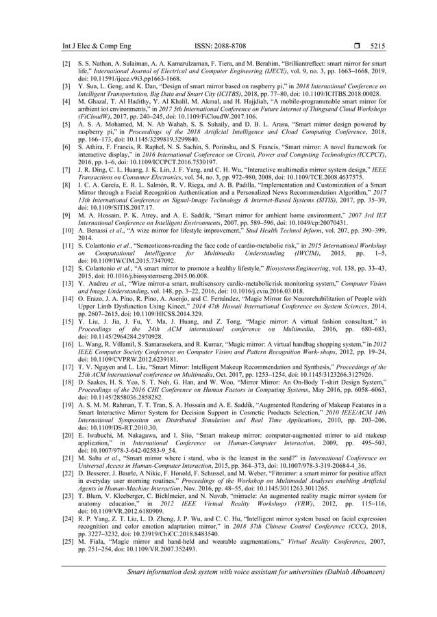 Smart information desk system with voice assistant for universities ...