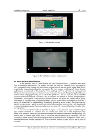 Smart information desk system with voice assistant for universities | PDF