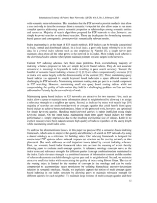 BSI: BLOOM FILTER-BASED SEMANTIC INDEXING FOR UNSTRUCTURED P2P NETWORKS | PDF