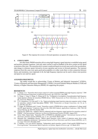 High frequency signal injection method for sensorless permanent magnet synchronous motor drives ...