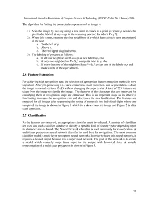 SEGMENTATION AND RECOGNITION OF HANDWRITTEN DIGIT NUMERAL STRING USING A MULTI LAYER PERCEPTRON ...