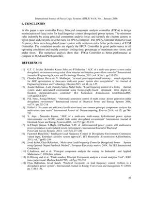 FUZZY LOAD FREQUENCY CONTROLLER IN DEREGULATED POWER ENVIRONMENT BY PRINCIPAL COMPONENT ANALYSIS ...
