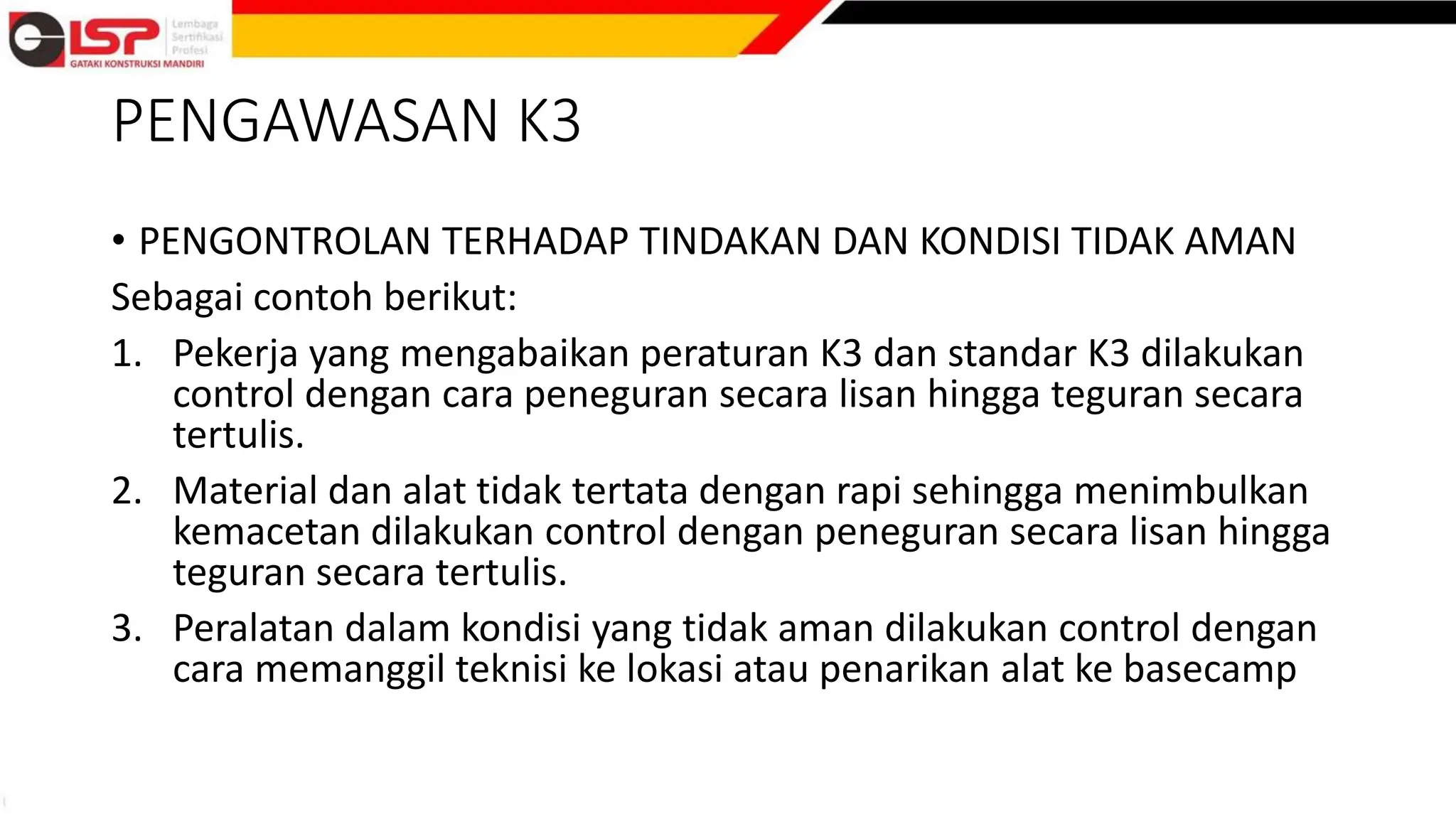 UJI KOMPETENSI AHLI MUDA K3 KONSTRUKSI JENJANG 7 | PPTX