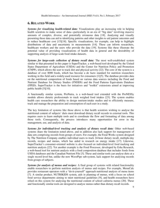 SUPPORTING LARGE-SCALE NUTRITION ANALYSIS BASED ON DIETARY SURVEY DATA ...