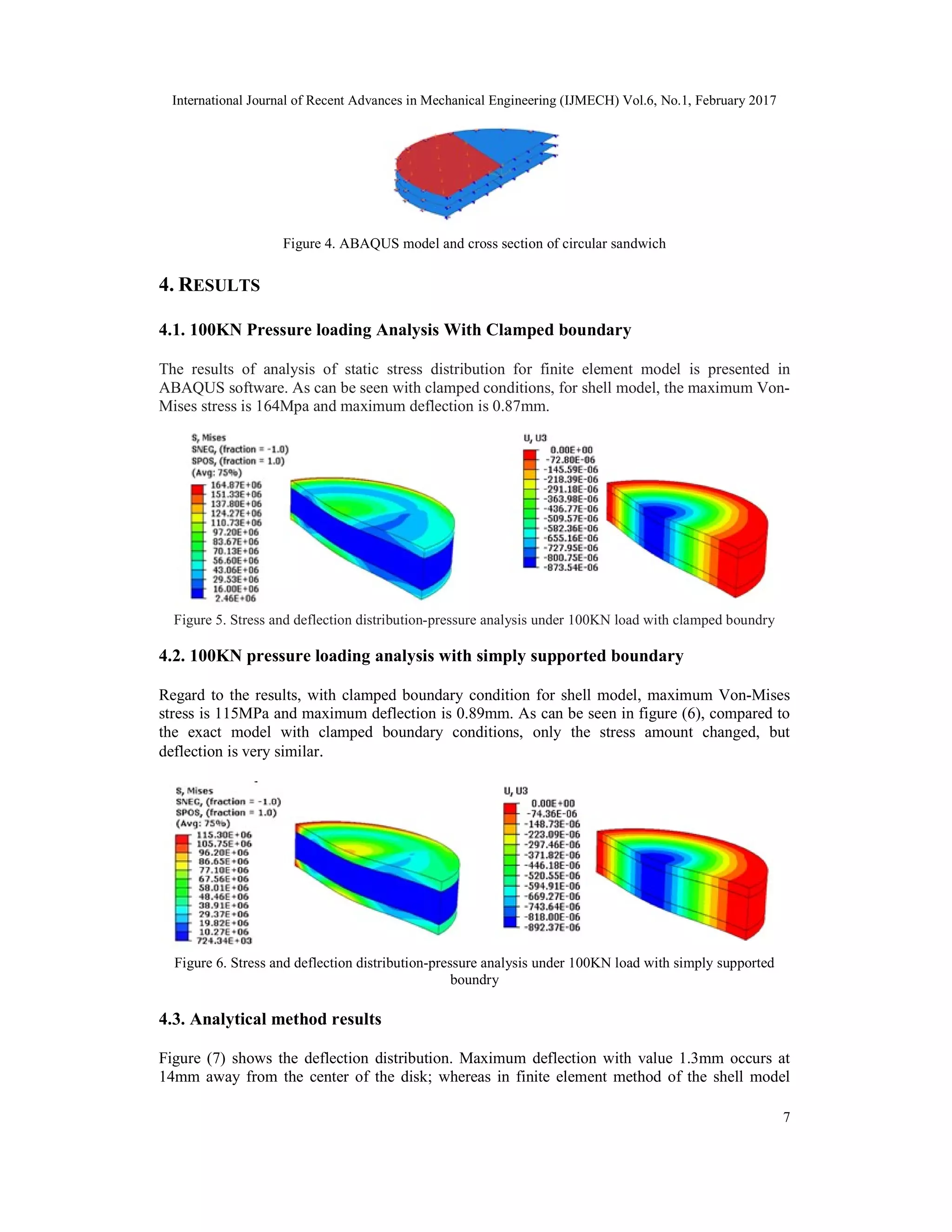 ANALYTICAL BENDING ANALYSIS OF A CIRCULAR SANDWICH PLATE UNDER ...