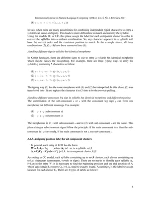 BUILDING A SYLLABLE DATABASE TO SOLVE THE PROBLEM OF KHMER WORD ...