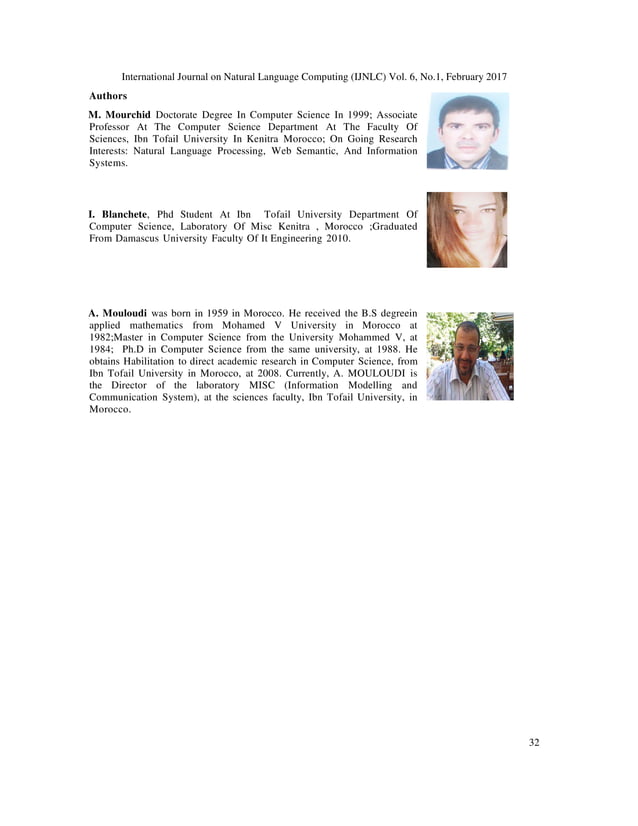 STANDARD ARABIC VERBS INFLECTIONS USING NOOJ PLATFORM | PDF