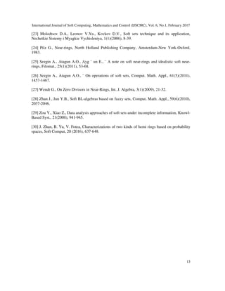 International Journal of Soft Computing, Mathematics and Control ...