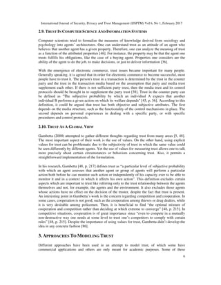 Paper Title: Trust: Different Views, One Goal | PDF