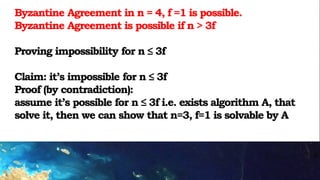 Distributed Computing On Topics of: Leader election + Byzantine ...
