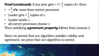 Distributed Computing On Topics of: Leader election + Byzantine ...